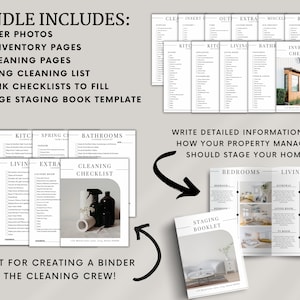 Airbnb Guest Turnover Binder Template, Checklist Template Cleaning ...
