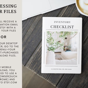 Airbnb Guest Turnover Binder Template, Editable Airbnb Inventory ...