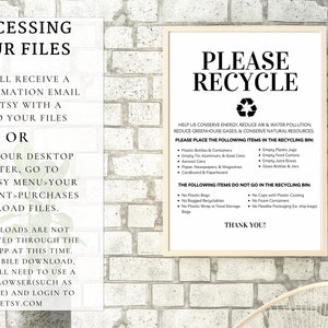 Airbnb Sign Bundle Template Eco Friendly, Airbnb Signage, Recycle Sign ...