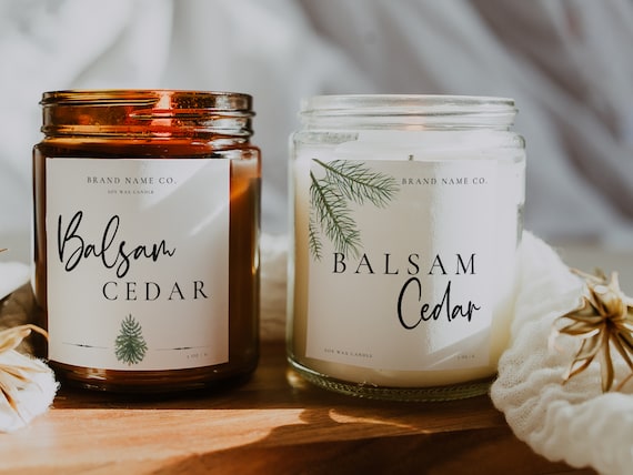 Candle label design store