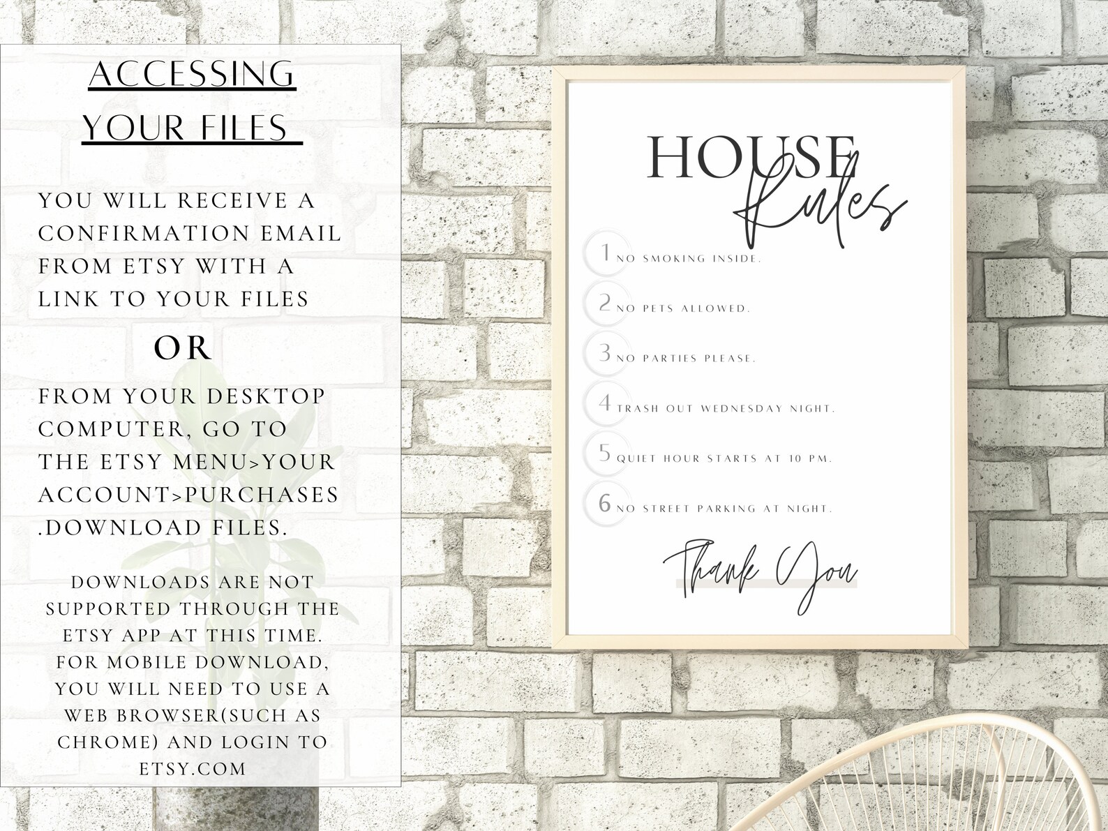 Airbnb House Rules Sign Bundle Template Editable Airbnb - Etsy