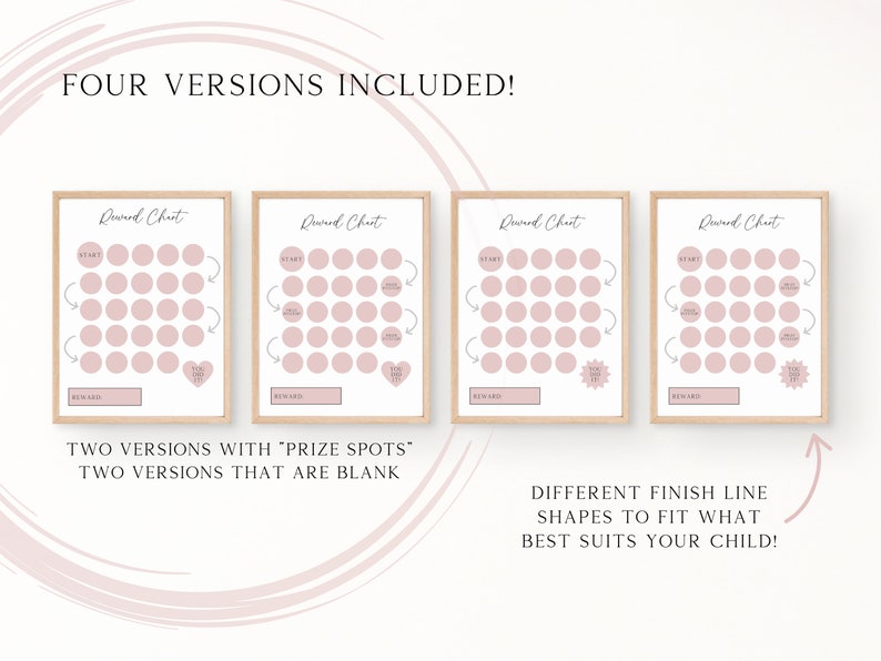 Printable Adult Reward Chart Pink Behavior Chart Daily Chore - Etsy