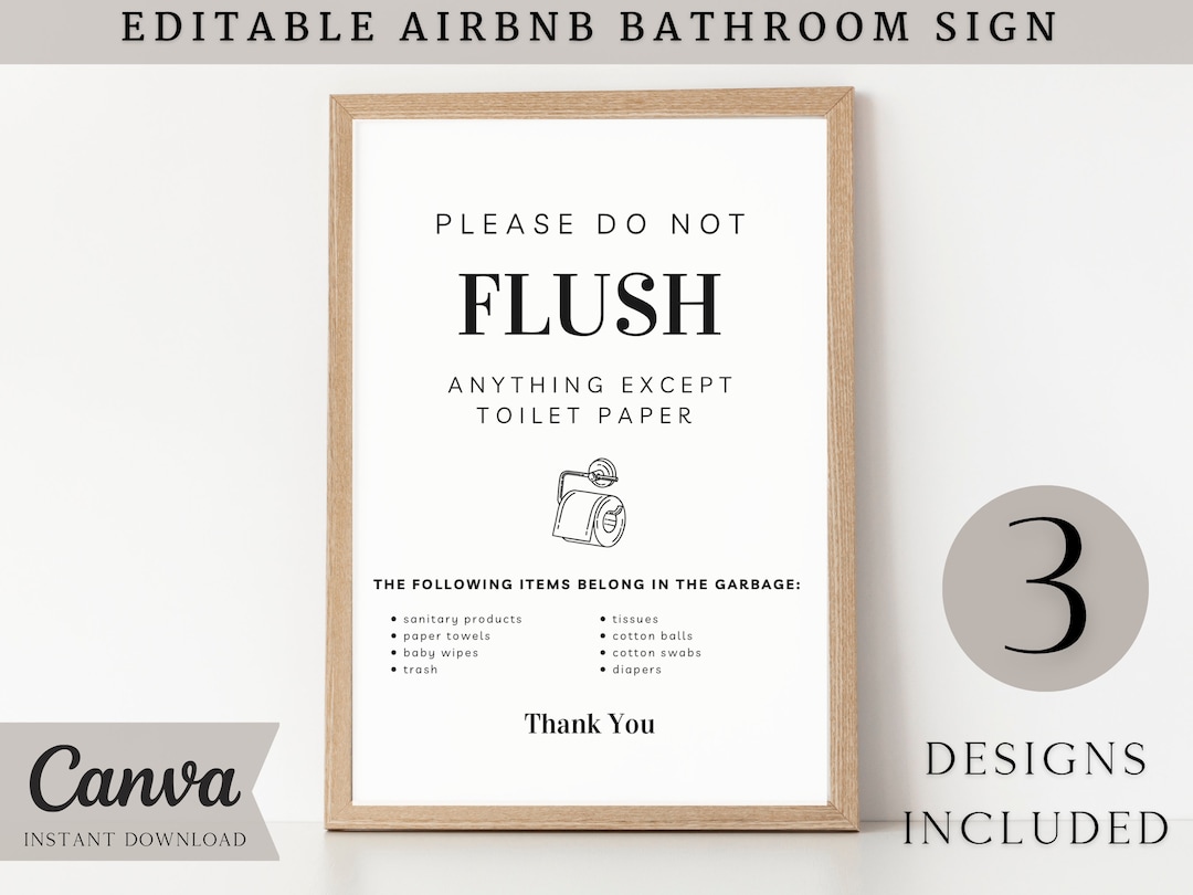 Free Printable Please Flush Toilet Sign Free Printable Templates