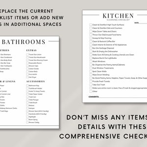 Airbnb Guest Turnover Binder Template, Editable Airbnb Inventory ...