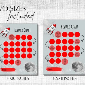 Printable Space Reward Chart for Kids Rocket Behavior Chart - Etsy Ireland