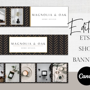 Etsy Banner Template Editable in Canva, Etsy Photo Cover Template, Etsy ...