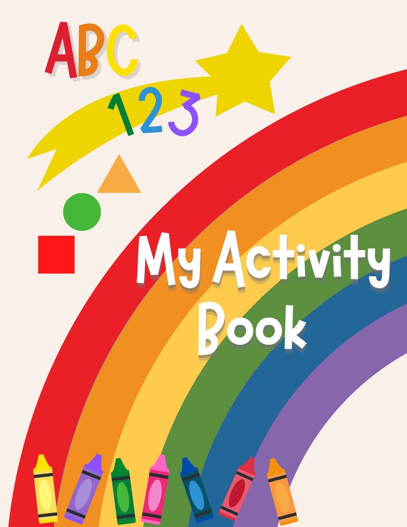 Toddler Activity Book - Etsy