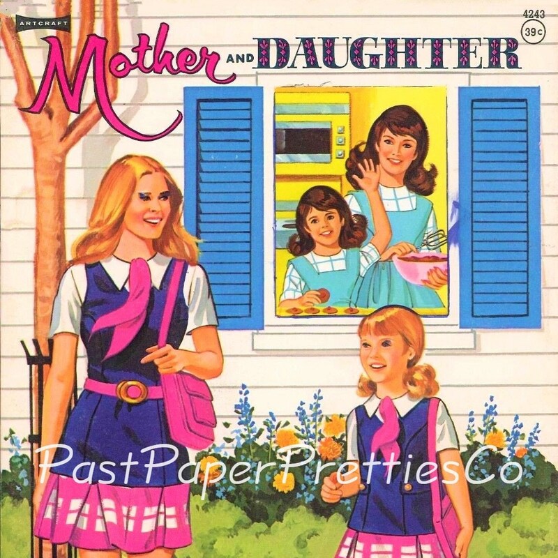 Mother and Daughter Paper Dolls - Etsy