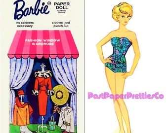 Vintage Paper Dolls Dawn Magic Paper Doll 1971 Printable PDF Instant Digital Download Groovy Mod ...
