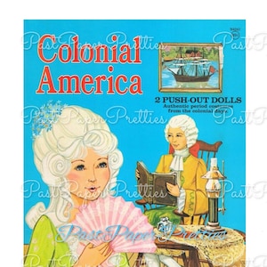 Vintage Paper Dolls Colonial America 1974 PDF Printable Instant Digital ...