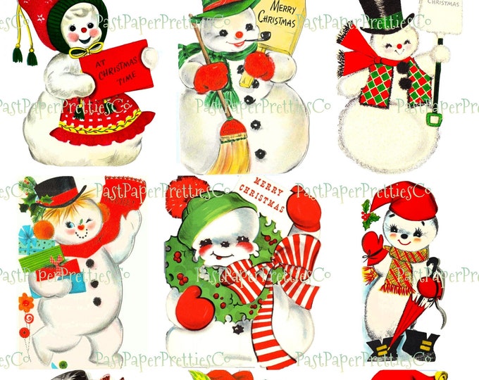 Snowman Die Cut Snowman Cut Out Christmas Card Front Embellishment ...