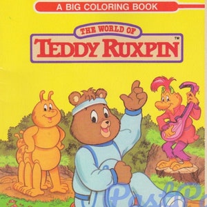 Vintage Printable Coloring Book the World of Teddy Ruxpin PDF Instant ...