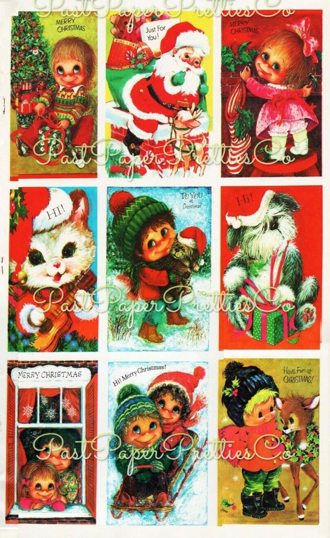 Vintage Christmas Playbook Printable Paper Activity Book C. 1970s PDF ...