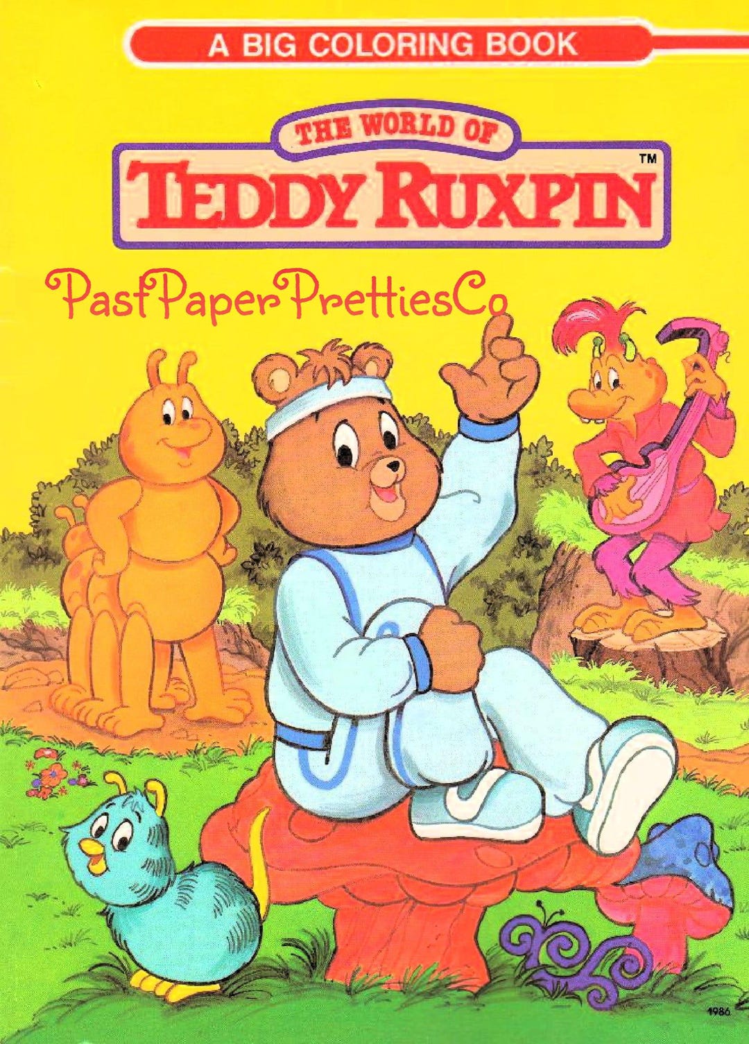Vintage Printable Coloring Book the World of Teddy Ruxpin PDF Instant ...