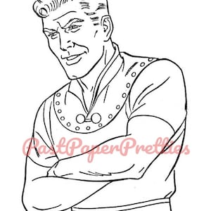 Vintage Printable Flash Gordon Coloring Book Pages 1958 Sci Fi ...