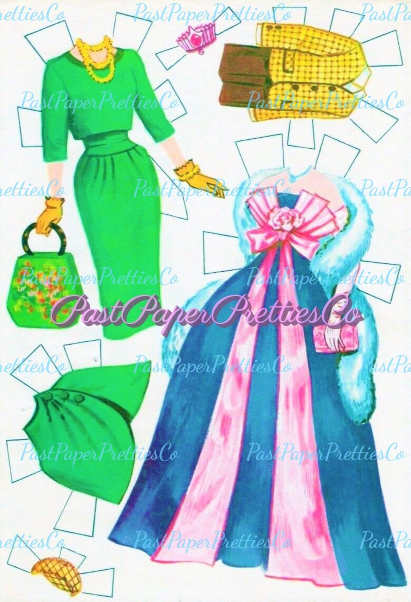 Vintage Paper Dolls Heres the Bride Cut Outs 1960 Printable PDF Instant ...