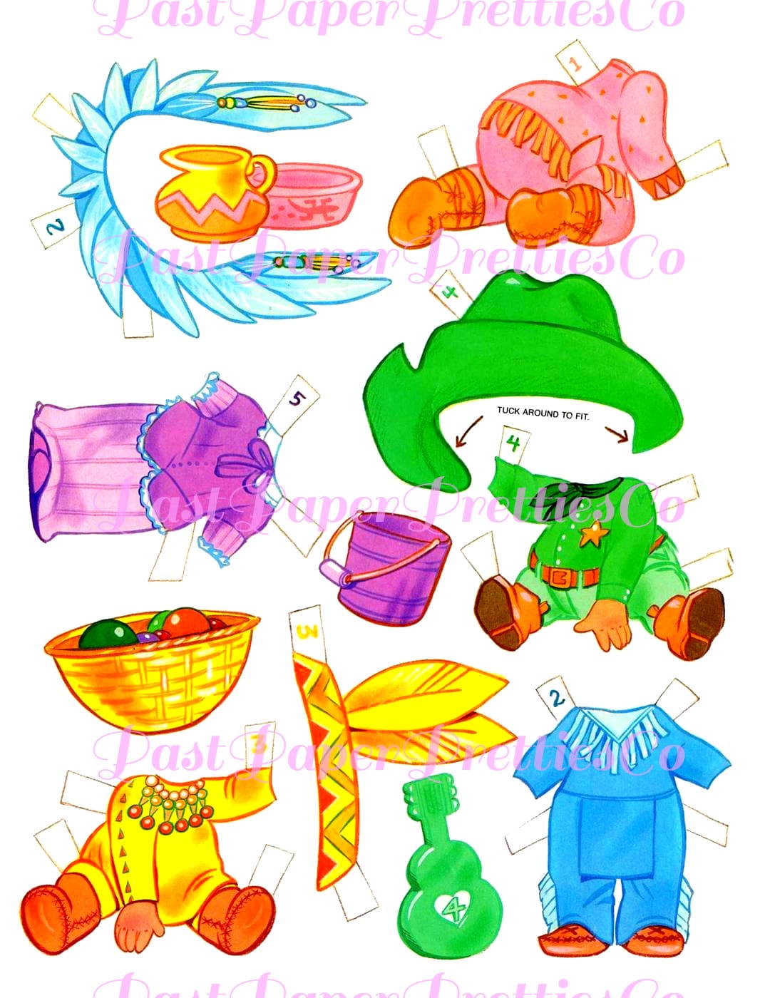 Vintage Paper Dolls Quints 5 Times the Fun Printable PDF Instant ...
