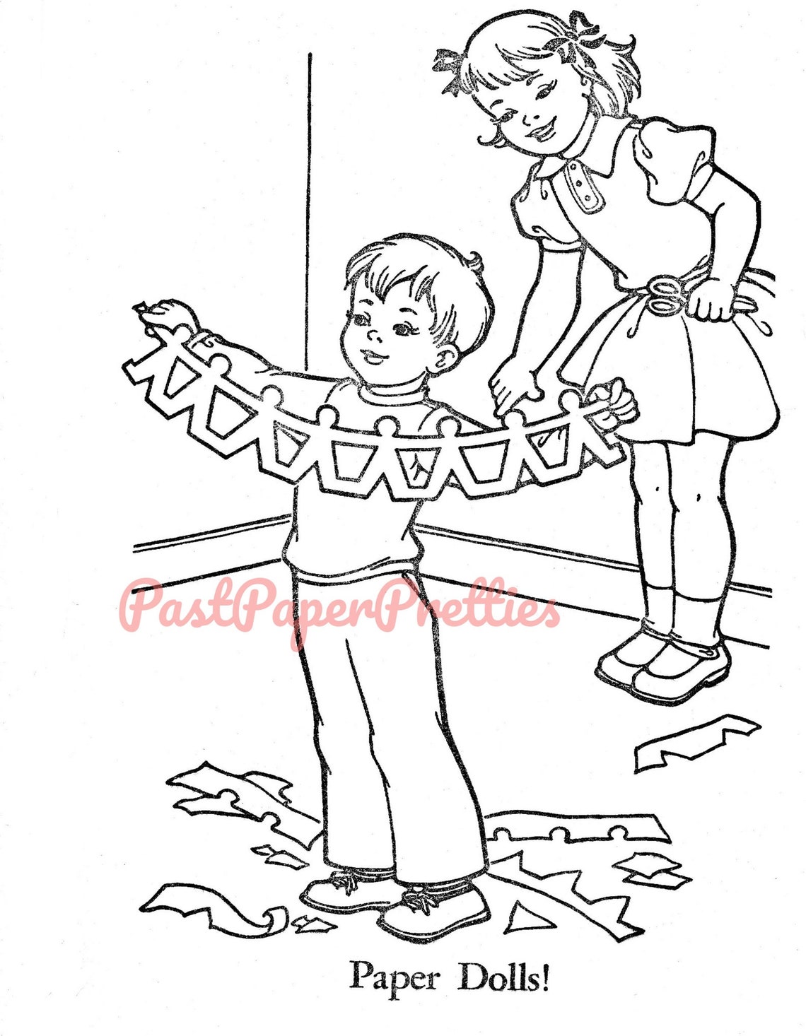 Vintage Coloring Pages Lots to Color Pink Coloring Book C. - Etsy Canada