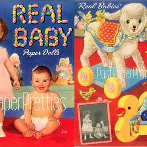 Vintage Printable Paper Dolls Real Baby C. 1940 Cute Sisters Siblings ...
