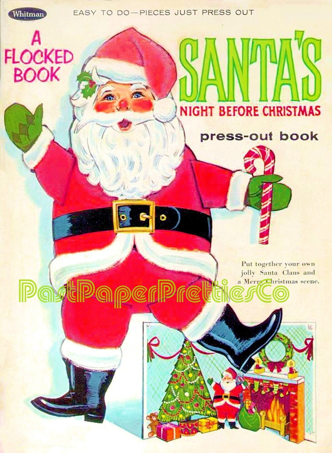 Vintage Printable Santa's Night Before Christmas Press-out Book ...