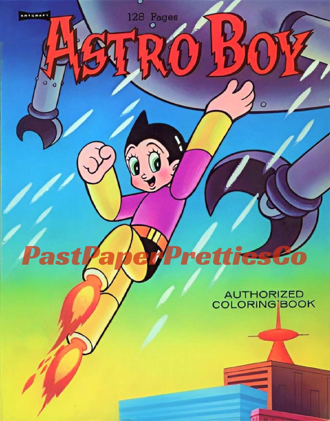 Vintage Printable Astro Boy Coloring Book 1966 Sci Fi - Etsy