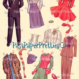 Vintage Paper Dolls Juke Box Soda Shop Diner 1948 Printable PDF Instant ...
