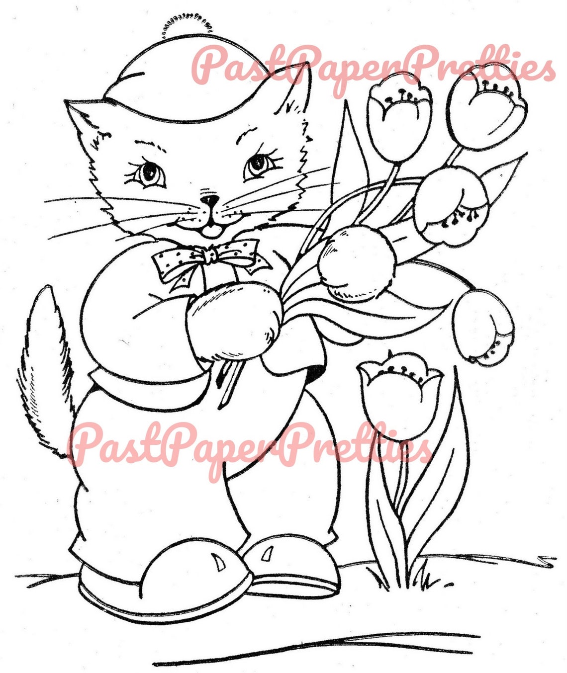 Vintage Printable Tippys Coloring Book C. 1950s PDF Instant Digital ...