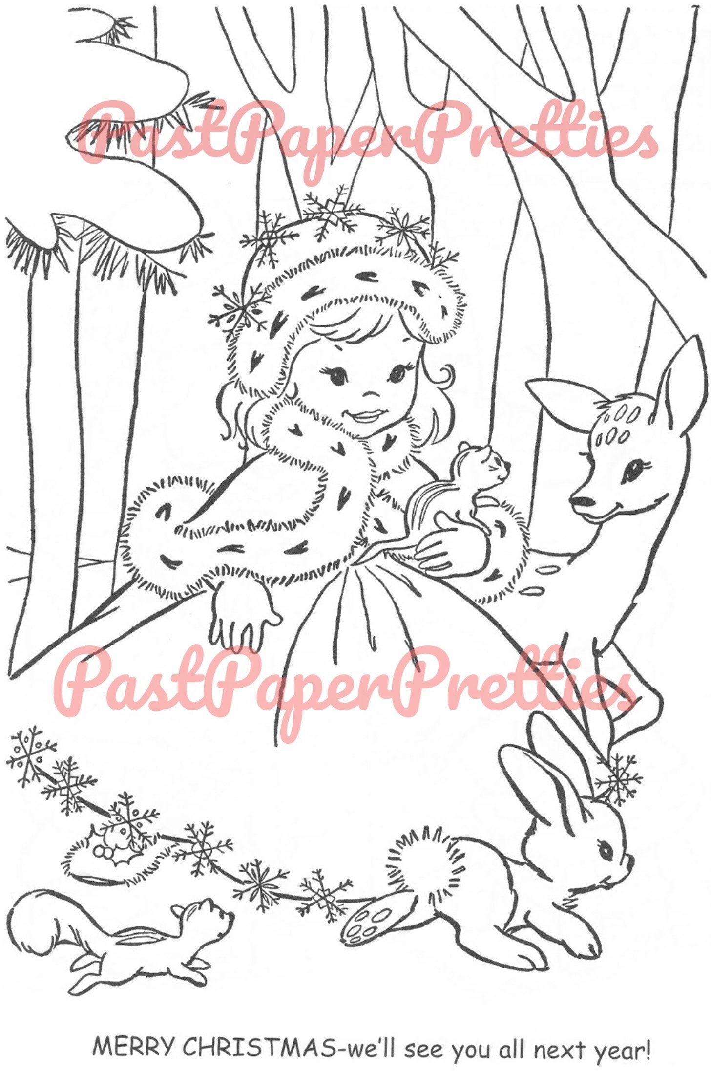 Vintage Christmas Coloring Pages Free [2025]