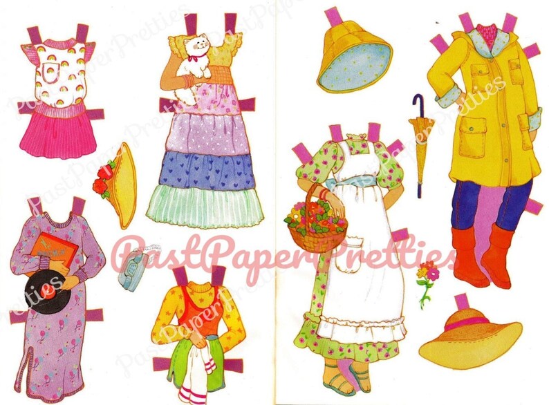 Vintage Paper Dolls Mandy C. 1984 Printable PDF Instant - Etsy