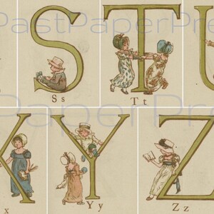 Vintage Antique Printable Victorian Children Abcs Alphabet Letters ...