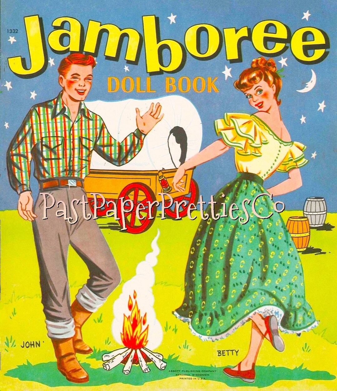 Vintage Paper Dolls Country Jamboree Doll Book 1950s Printable PDF Instant Digital Download 4 ...
