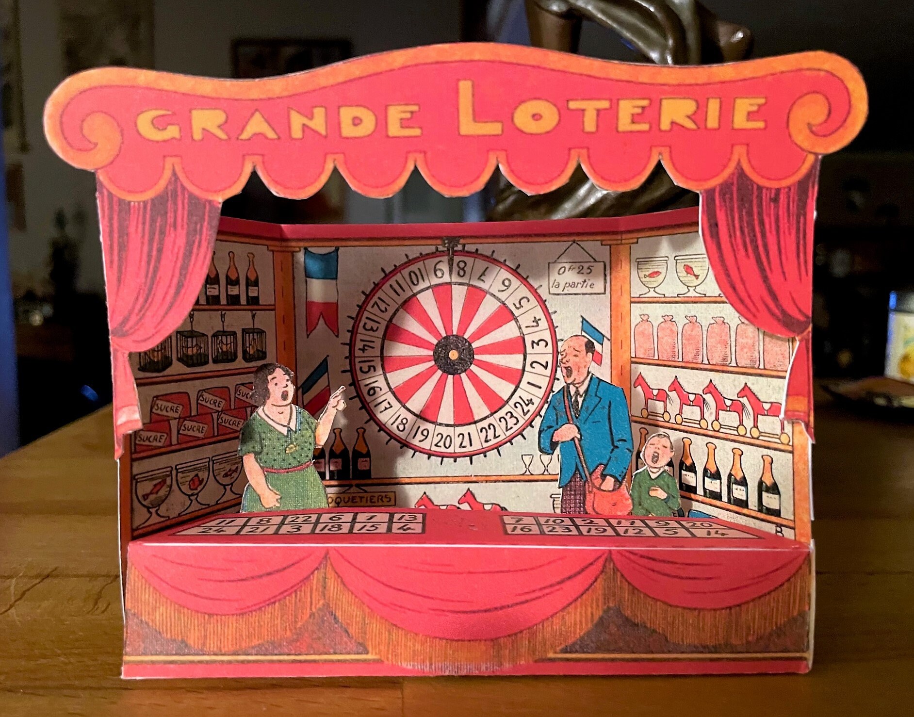 Vintage Lottery Booth Scene Printable Paper Craft Cut Outs PDF Instant ...