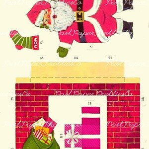 Vintage Printable Santa's Night Before Christmas Press-out Book ...
