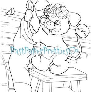 Vintage the Popples Christmas Coloring Book 1986 Printable PDF Instant ...