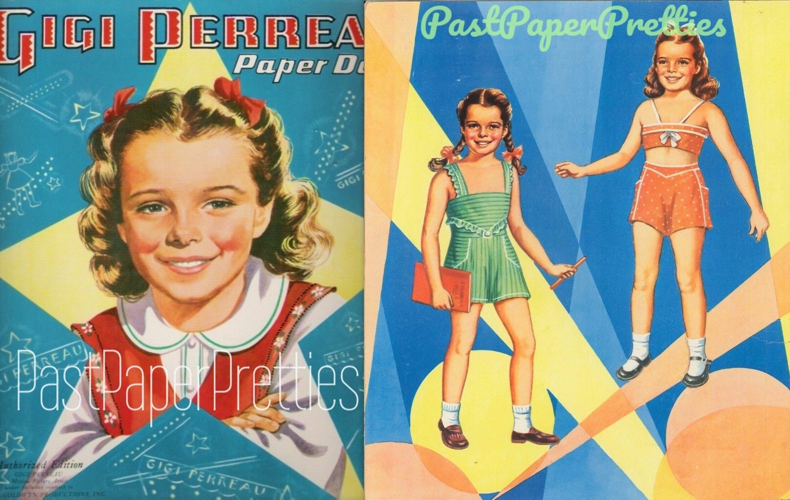 Vintage Paper Dolls Gigi Perreau Child Star C. 1951 Printable - Etsy