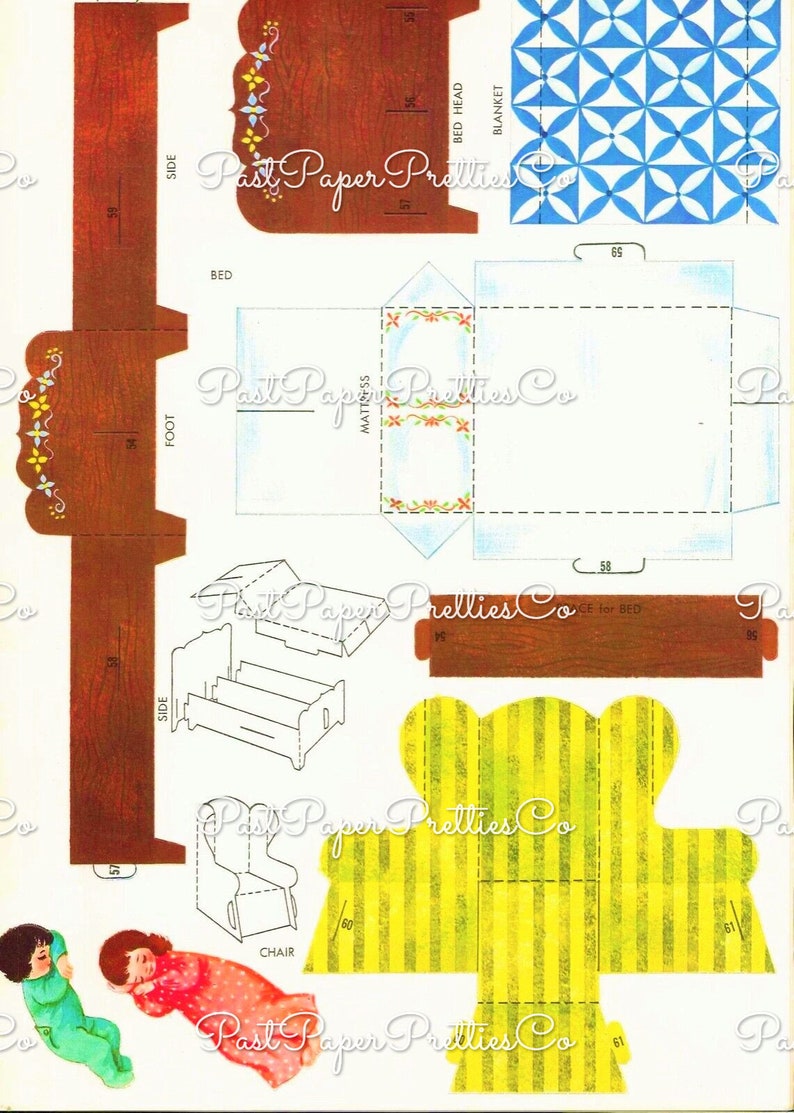 Vintage Printable the Night Before Christmas Playbook Playset Holiday ...