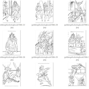 Vintage Golden Girl Guardians of the Gemstones Coloring Book Printable ...