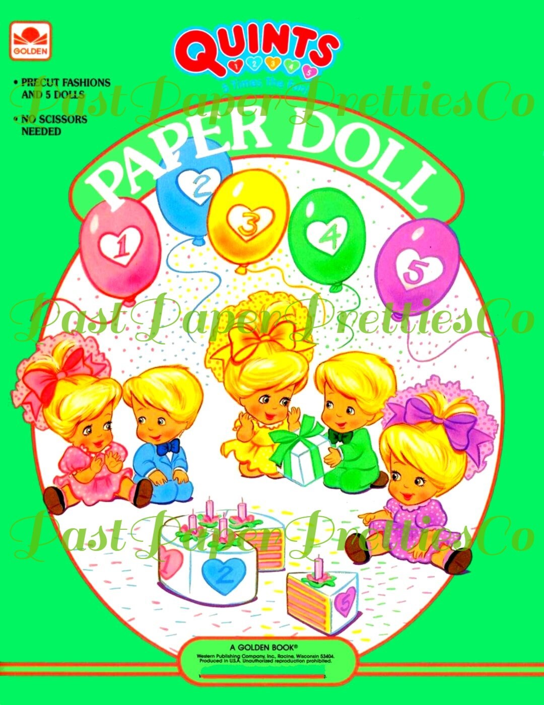 Vintage Paper Dolls Quints 5 Times the Fun Printable PDF Instant ...