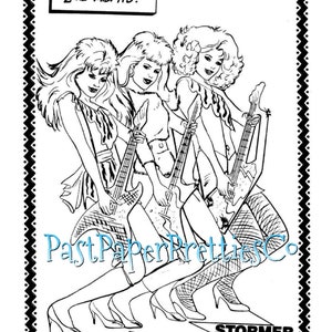 Vintage Jem and the Holograms Coloring Book 1986 Printable PDF Instant ...