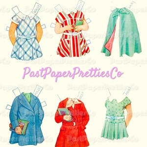 Vintage Paper Dolls Three Little Maids From School 1943 PDF Printable ...