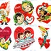 Vintage Outer Space Valentines Rocketship Astronaut Aliens Boys Girls ...
