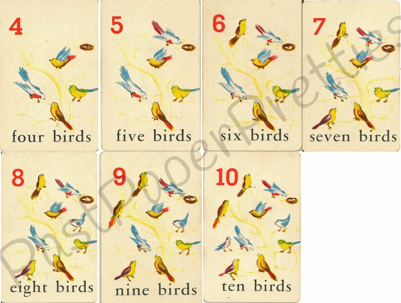 Vintage Printable ABC Flash Cards Illustrated 123 Alphabet - Etsy