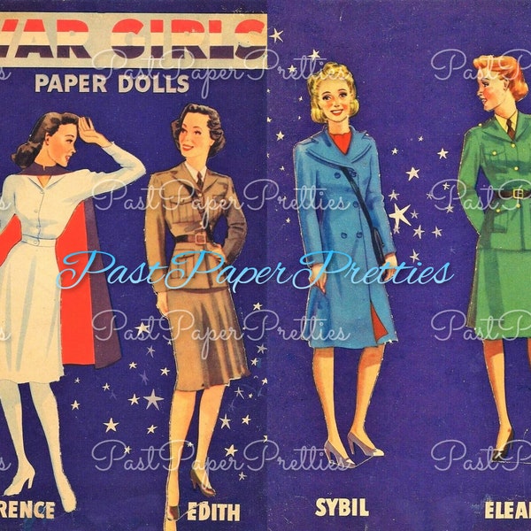 1940s Paper Dolls - Etsy