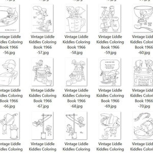 Vintage Printable Coloring Book Liddle Kiddles 1966 PDF Instant Digital ...