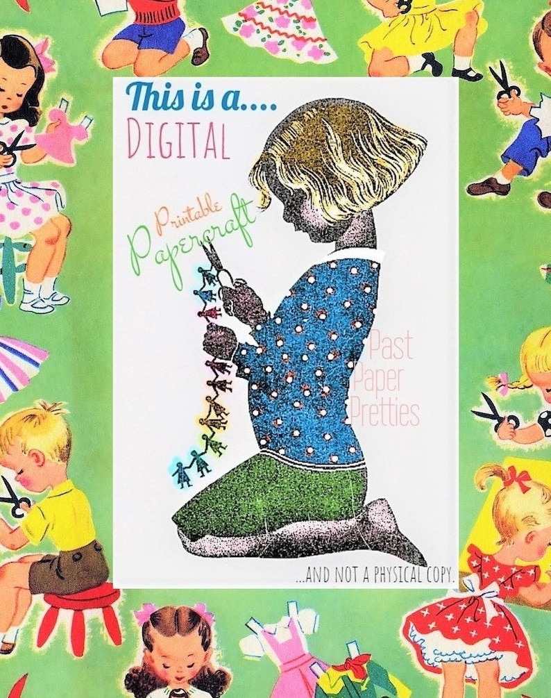 Vintage Paper Dolls Bewitched C. 1965 Printable PDF Instant Digital ...