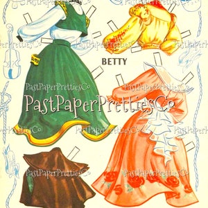 Vintage Paper Dolls Country Jamboree Doll Book 1950s Printable PDF ...
