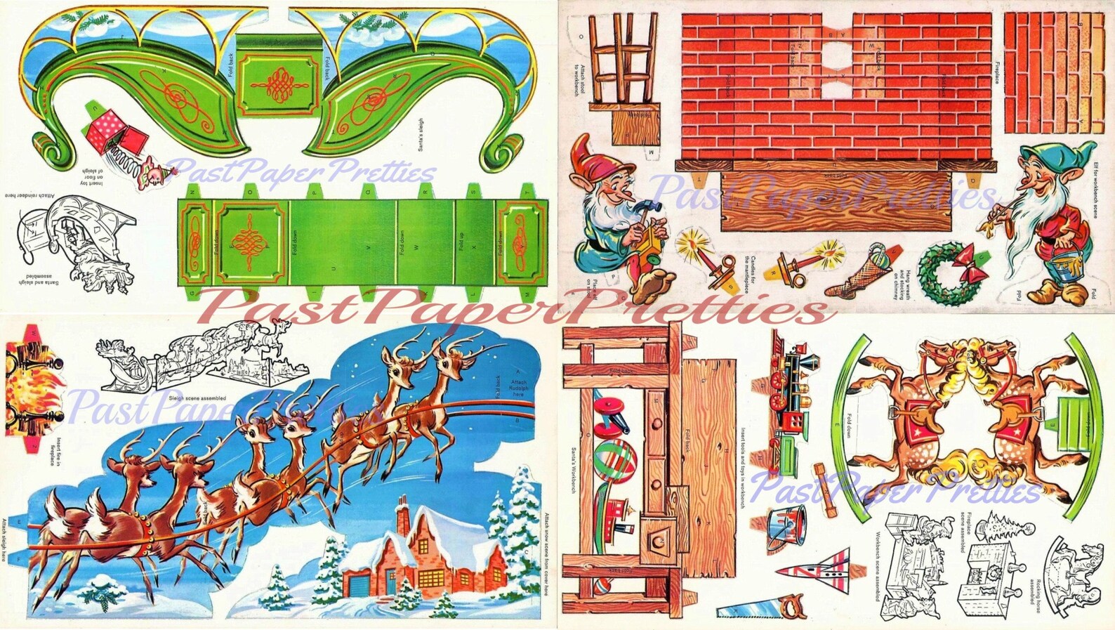 Vintage Paper Dolls Rudolph the Red-nosed Reindeer C. 1961 Printable ...