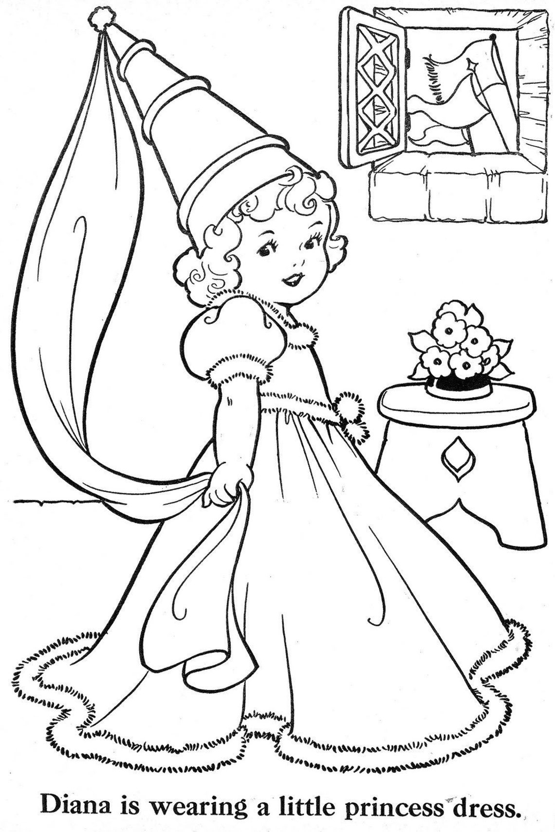 Vintage Printable Coloring Book Blue Ribbon 1941 PDF Instant - Etsy