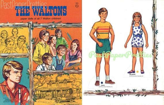 Vintage Paper Dolls Set the Waltons C. 1975 Printable PDF | Etsy