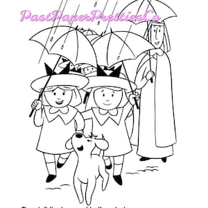 Vintage Madeline Coloring Book Printable PDF Instant Digital Download ...